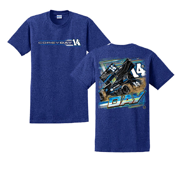 2025 Blue Meyer’s Sprint Car T Shirt – Shop Corey Day